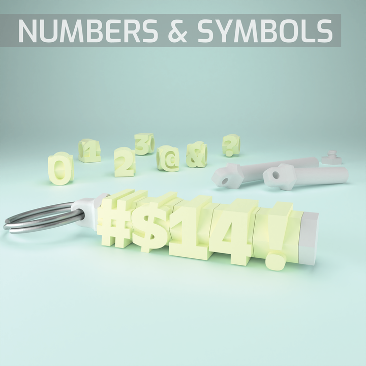 3d Printable Customizable Fidget Name Keychain Spinner Numbers And